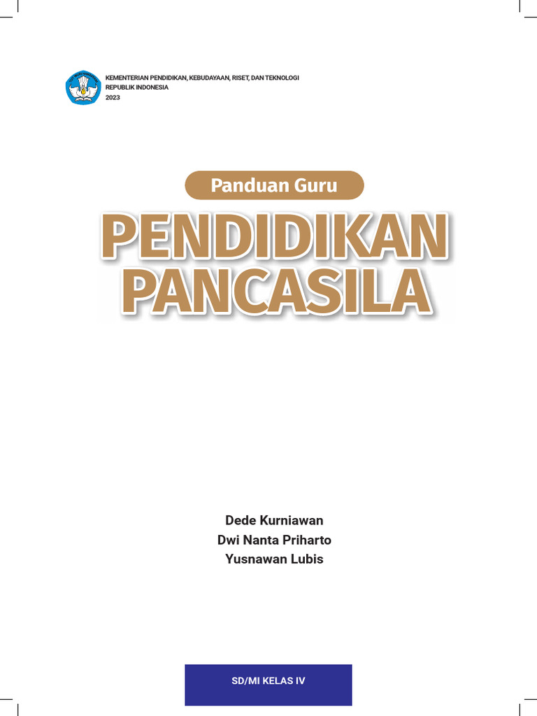 Pendidikan Pancasila BG KLS IV | PDF