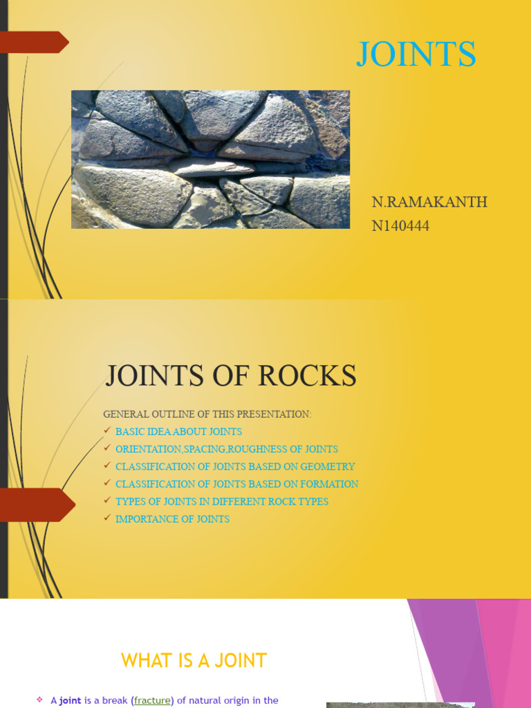 Joints of Rocks | PDF | Petrology | Applied And Interdisciplinary Physics