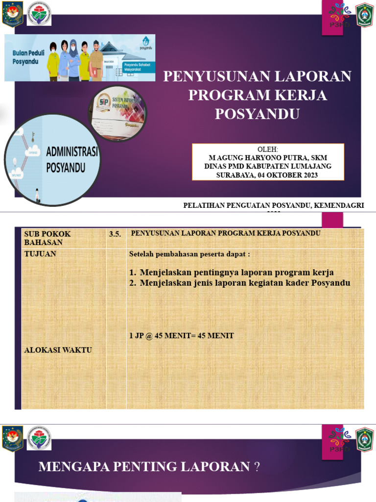 SPB. 3.5. Penyusunan Laporan Program Kerja | PDF