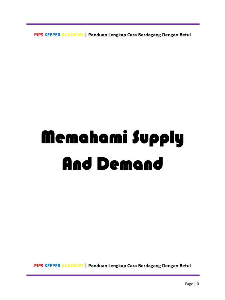 Bab 2 Memahami Supply and Demand | PDF