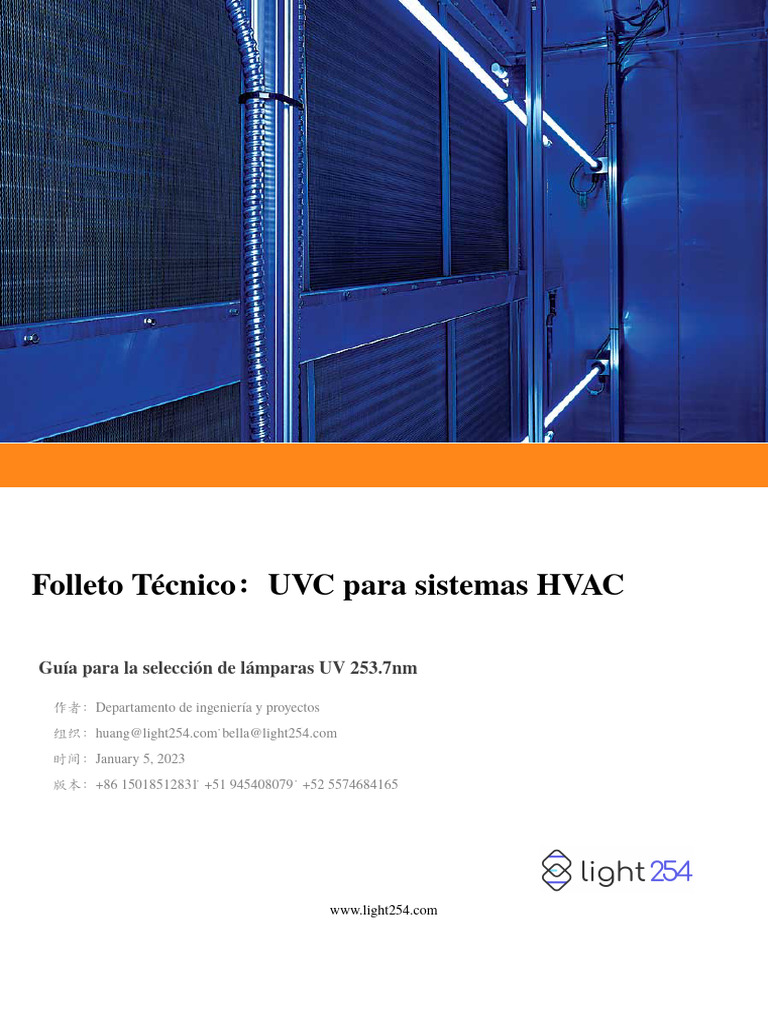 Guía Para La Selección de Lámpras UVC en HVAC Light254 | PDF