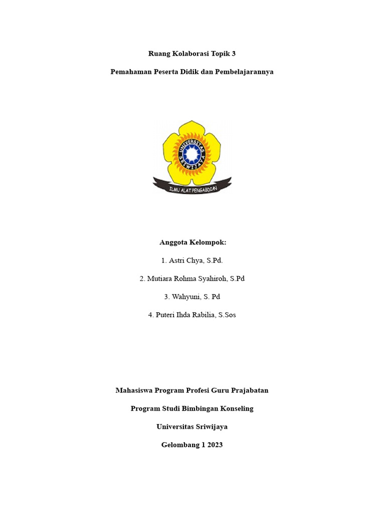 Wahyuni - Topik 3 Ruang Kolaborasi PPDP | PDF