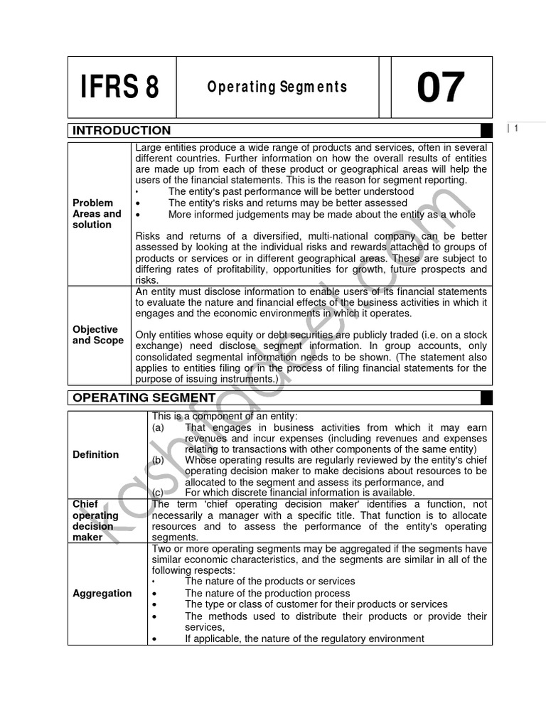 07 Segment Reporting | PDF | Revenue | Expense
