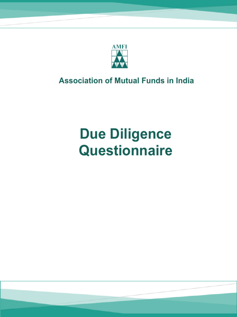 AMFI Final Due Diligence 2021 | PDF | Regulatory Compliance | Employment