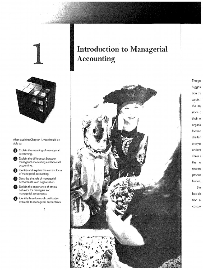 Chapter 1 Intro To Managerial Accounting | PDF