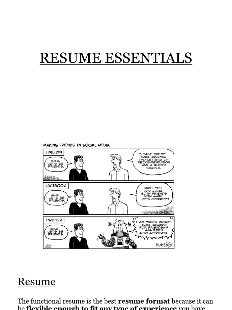 Resume Essentials | PDF | Résumé | Experience