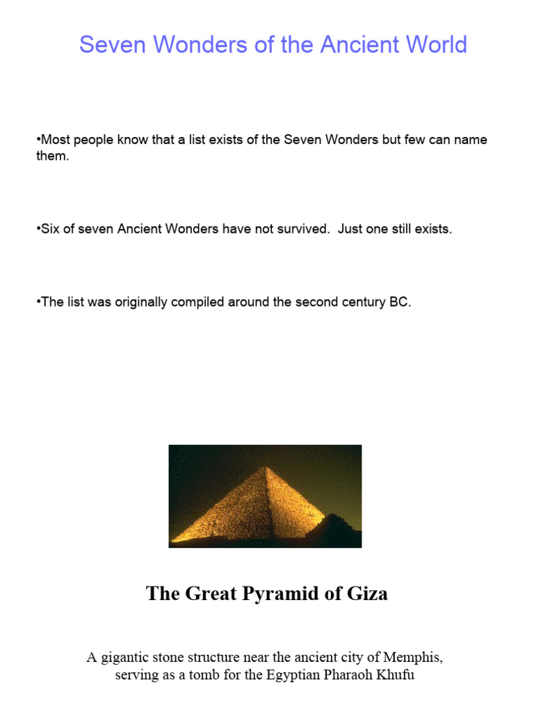 Ancient Wonders | PDF