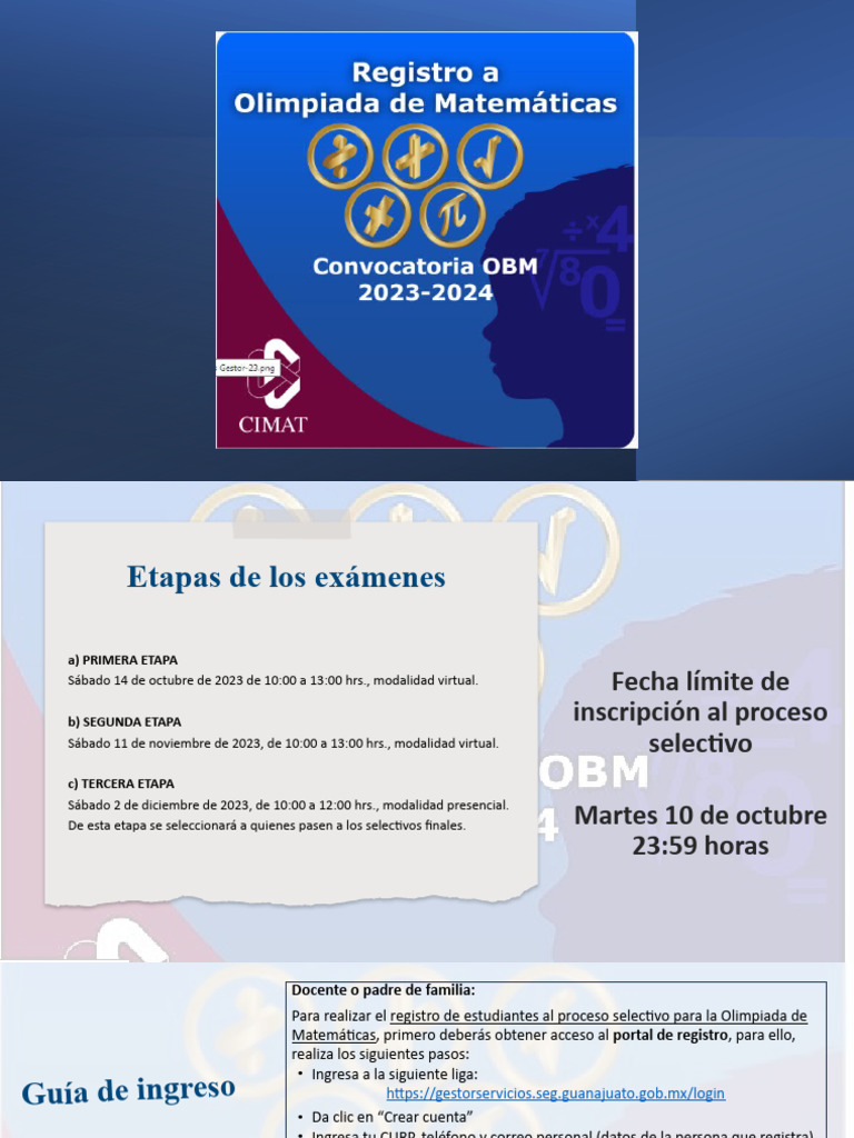 Guía para Registro Olimpiadas 2023 | Descargar gratis PDF | Informática | Software