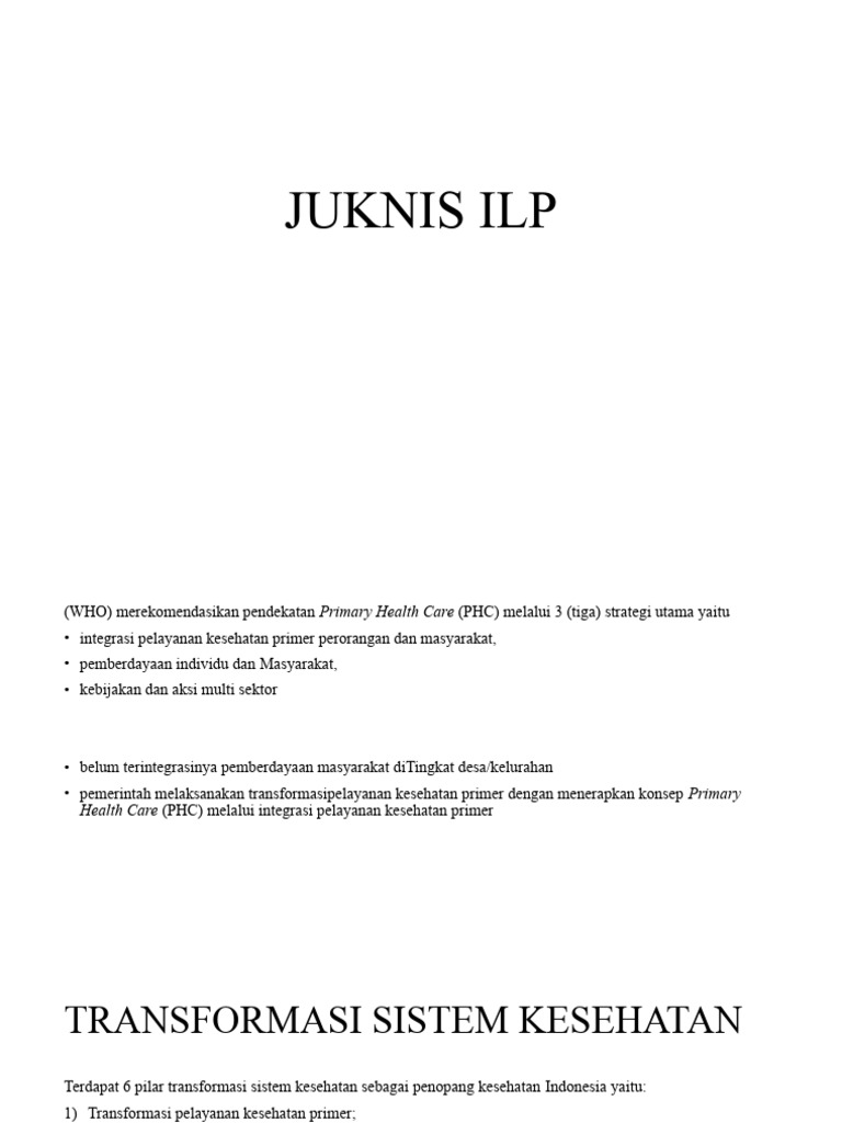 Juknis Ilp | PDF | Pengembangan Diri | Kesehatan Holistik
