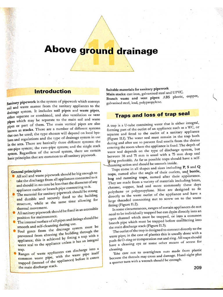 Above Ground Drainage | PDF