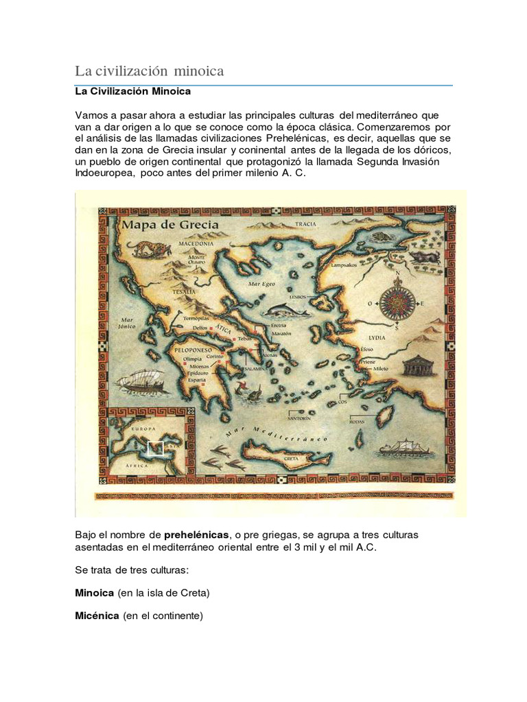 Clase 13 La Civilización Minoica | PDF