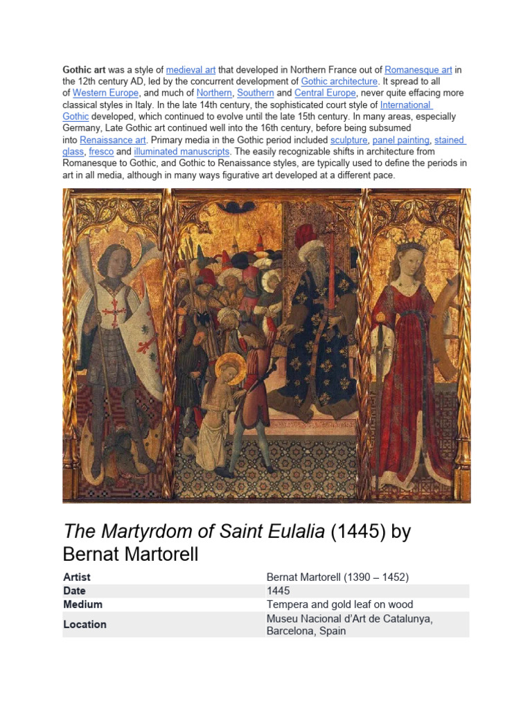 Gothic | PDF | Gothic Architecture | Western Art