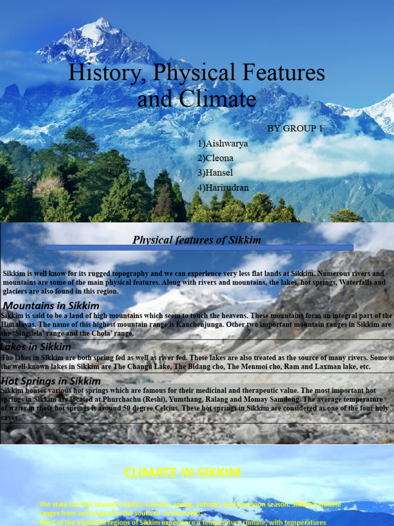 GROUP - 1 - History, Physical Features and Climate | PDF | Earth Sciences | Geography