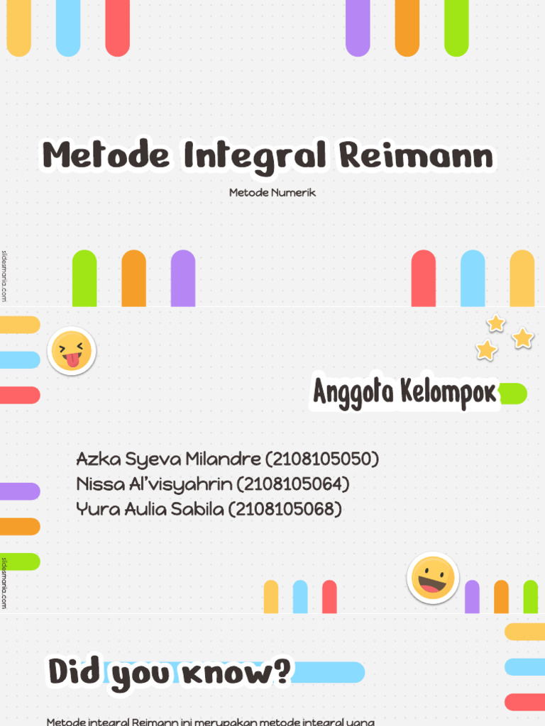 Metode Integral Reimann - Metode Numerik | PDF