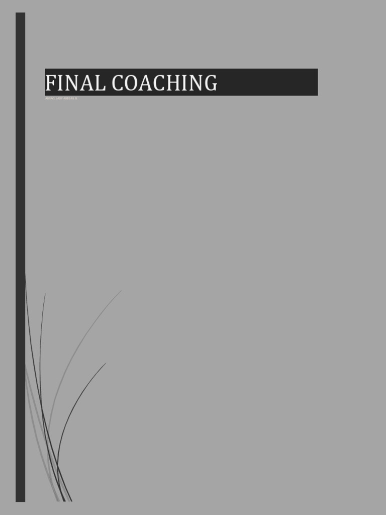 Final Coaching Rme 2023 Mesl | PDF