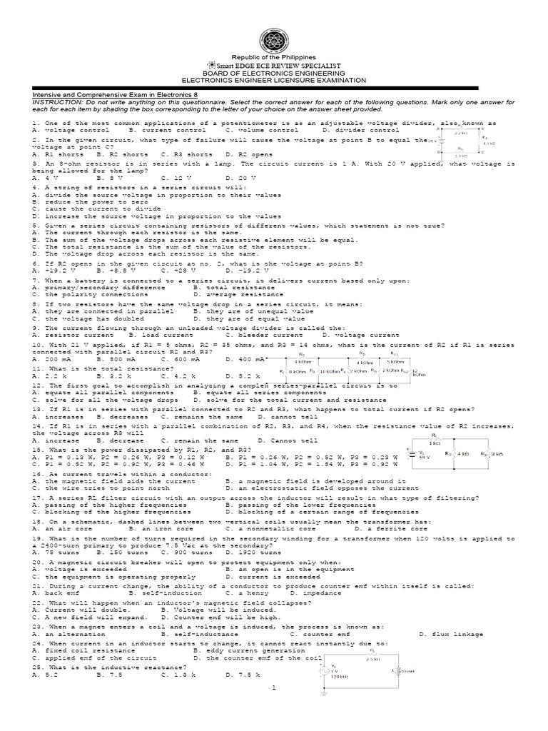 Ice Elecs 8 Que | PDF | Inductor | Transformer