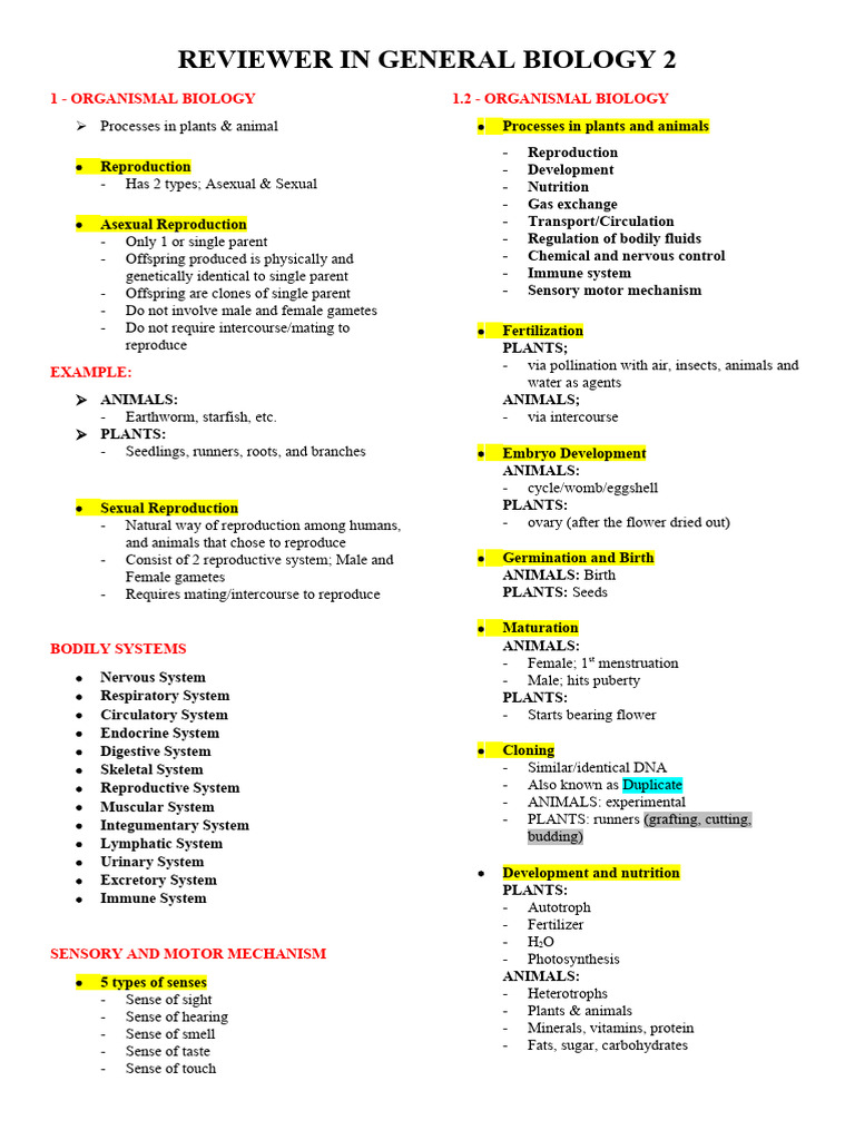 Gen Bio | PDF | Stimulus (Physiology) | Homeostasis