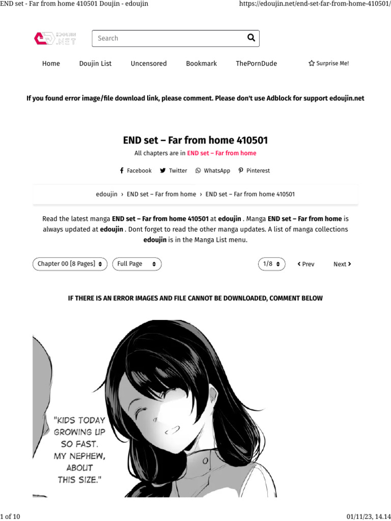 END Set - Far From Home 410501 Doujin - Edoujin | PDF | Computing | World Wide Web