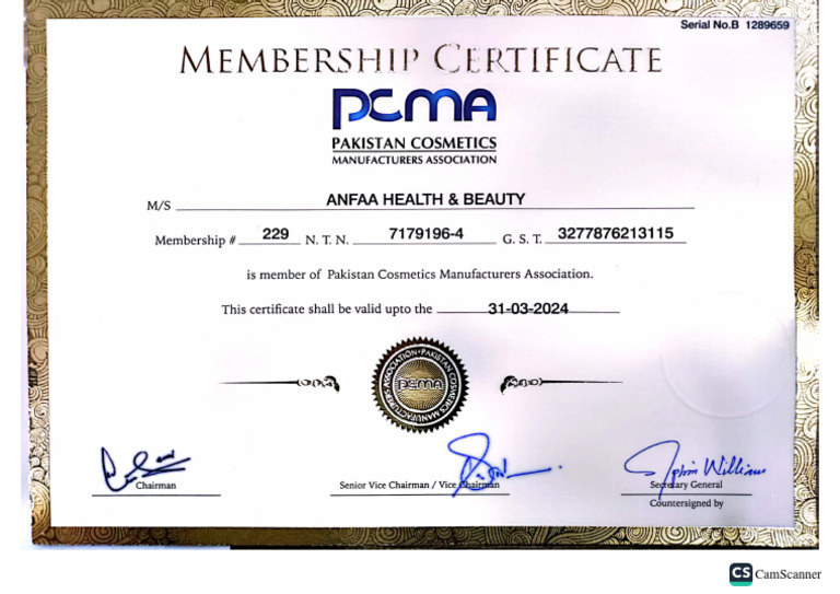 PCMA Member Certificate | PDF