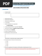 National Youth Development Fund Application | PDF