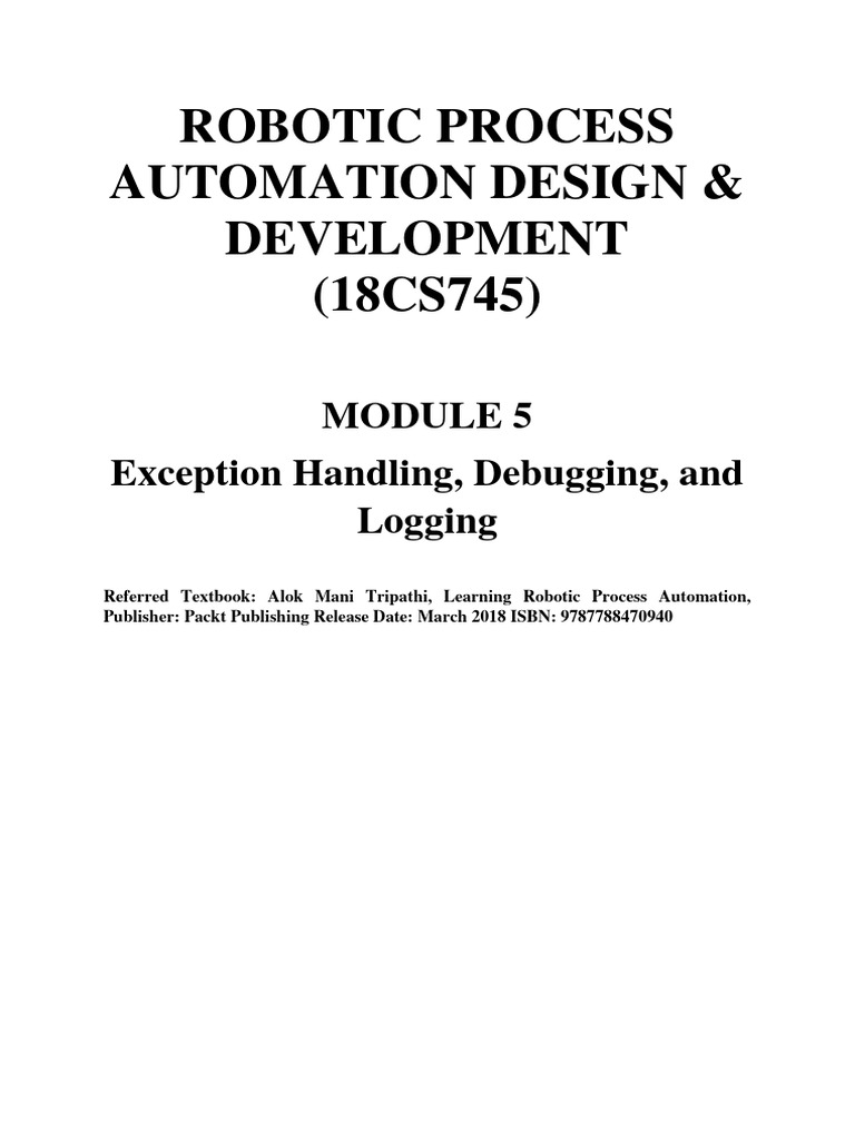 Rpa M5 | Download Free PDF | Computer File | Software Engineering