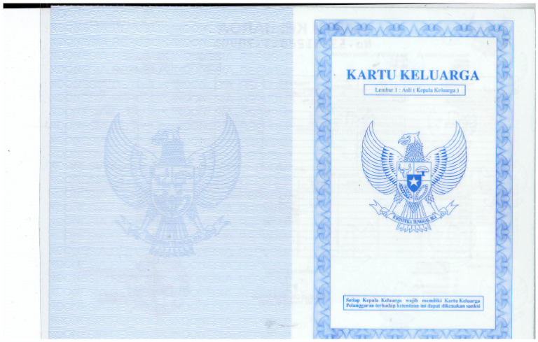 Kartu Keluarga Belakangpdf | PDF