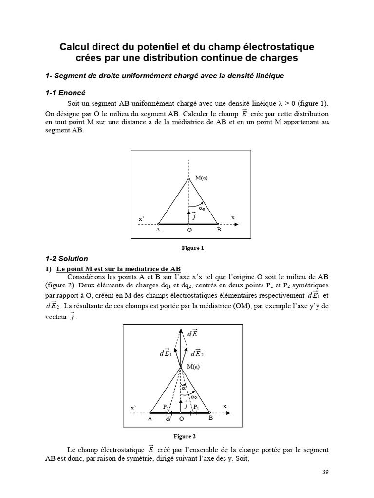 TD Distribution Continue de Charges | PDF | Électrostatique | Concepts mathématiques
