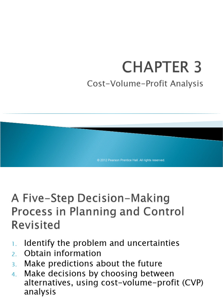 Chapter 3 CVP | PDF | Financial Accounting | Financial Economics