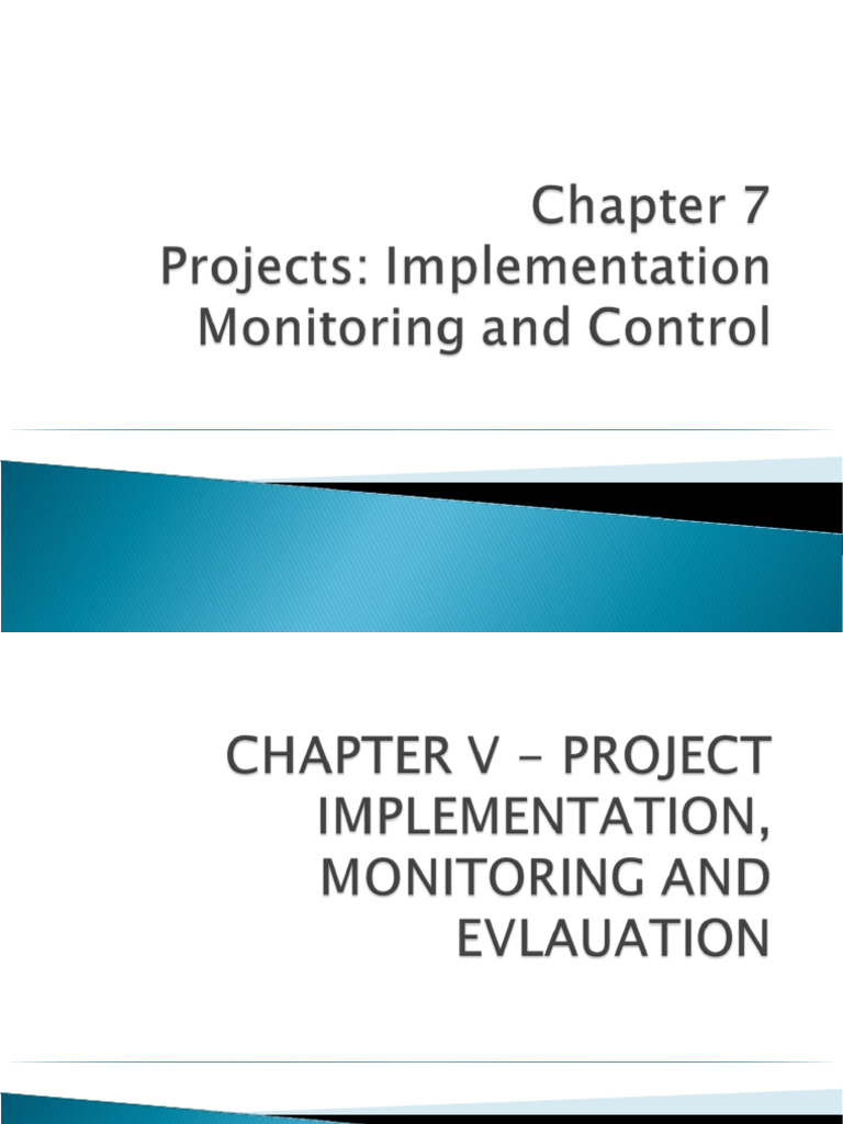Chapter 7 Projects Implementation and Control | PDF