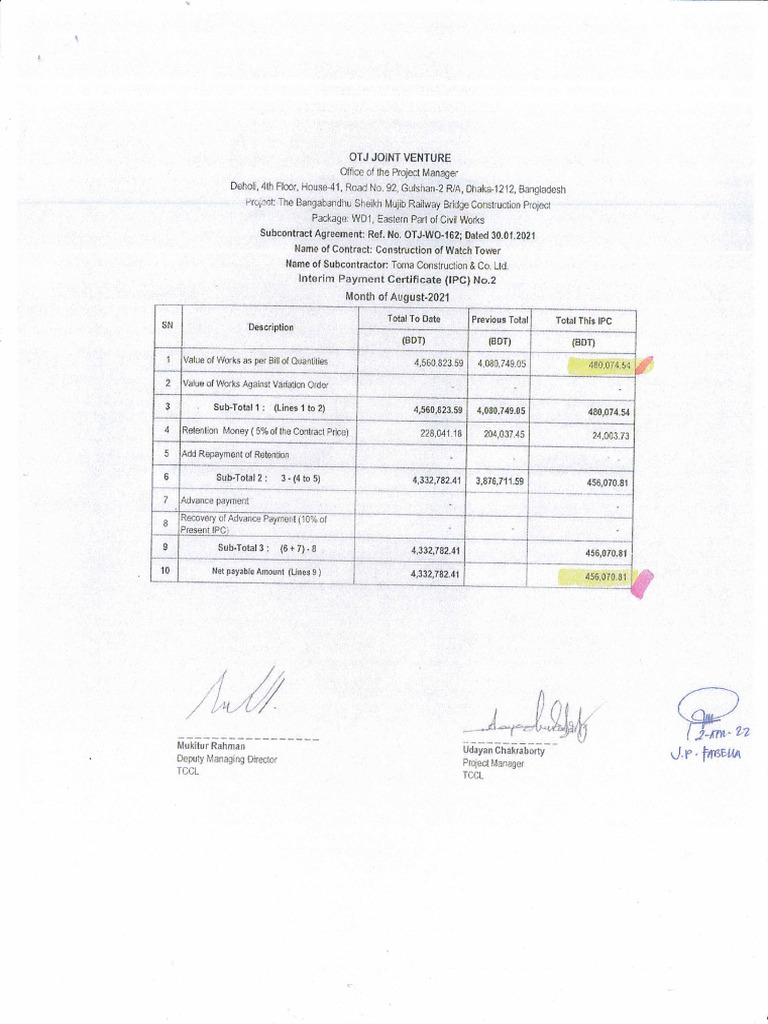 Contractor Work Completion Certificate | PDF | Private Law | Business Law