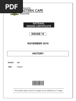 Grade 10 History Nov Exam | PDF | Second Boer War | South Africa