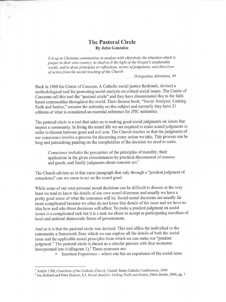 The Pastoral Circle | PDF