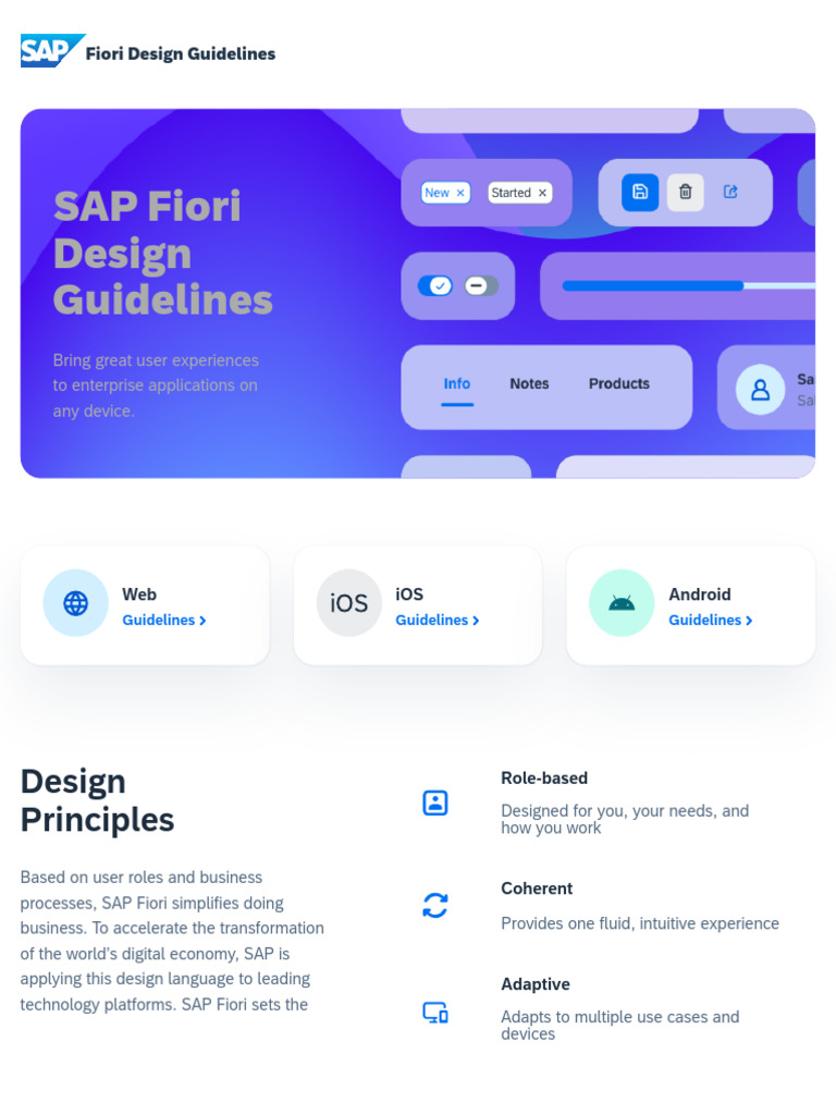 SAP Design - SAP User Experience Community | PDF | Mobile App | Cyberspace