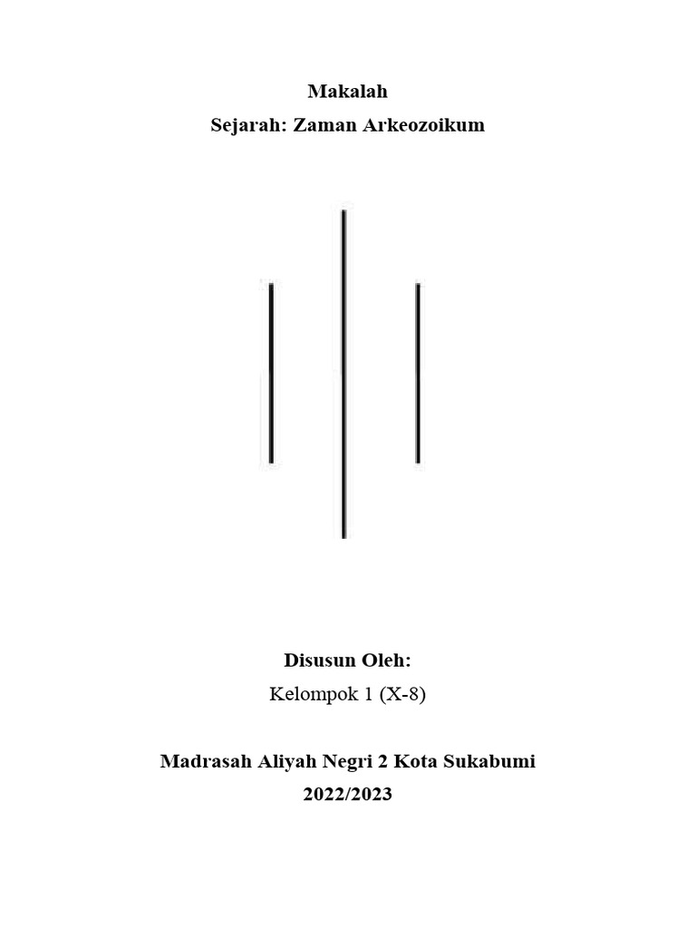 History - Makalah Sejarah Zaman Azoikum | PDF