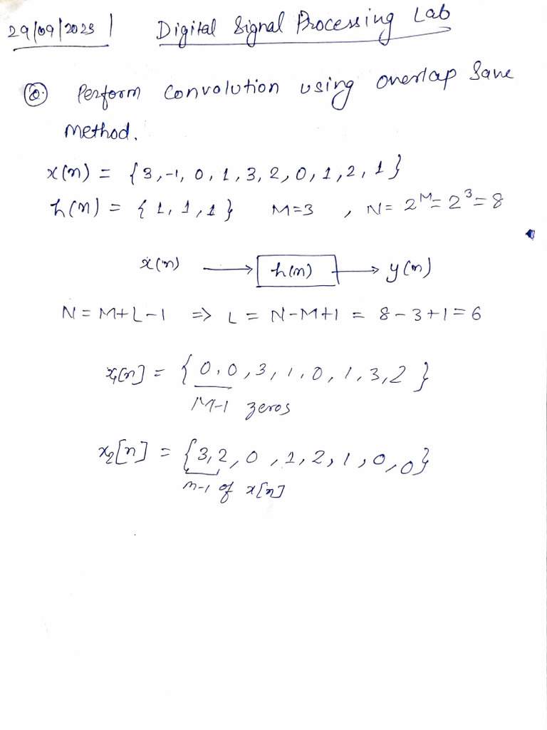Digital Signal Processing Lab Manual Handwritten | PDF | Computer ... Digital Signal Processing Lab Manual Handwritten | PDF | Computer ...