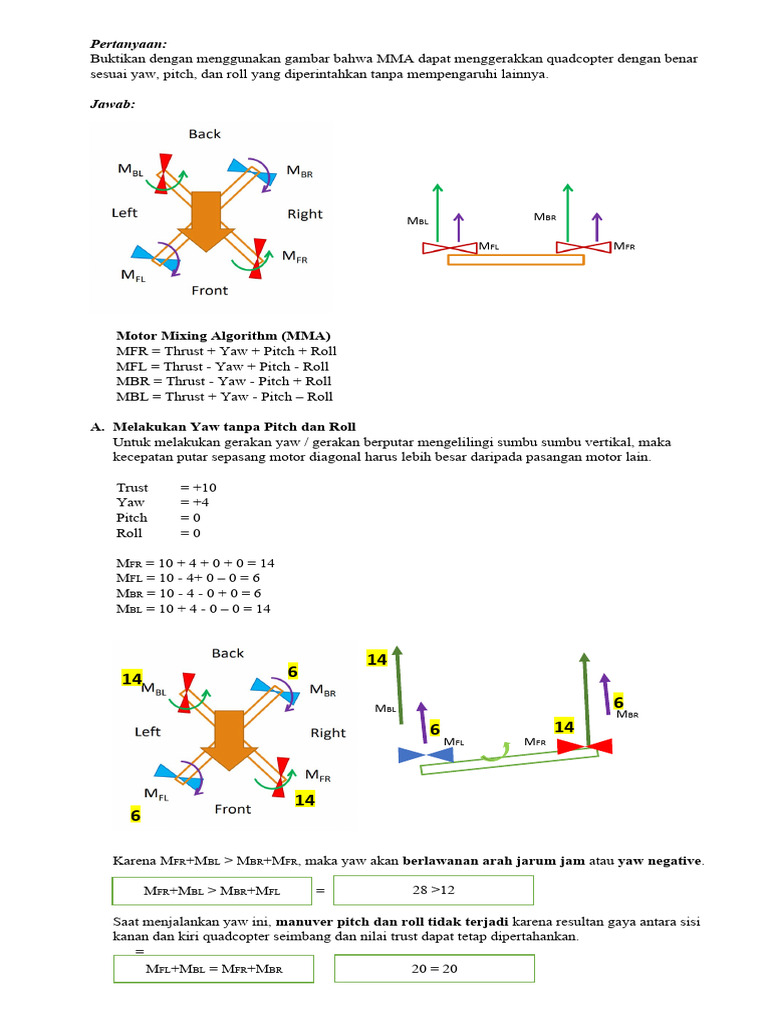 Yaw Pitch Roll | PDF