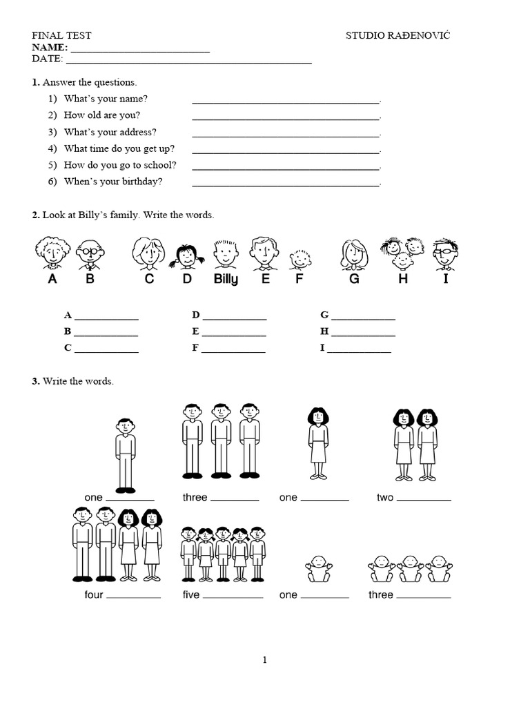 Grade 3 Test 2021 | PDF
