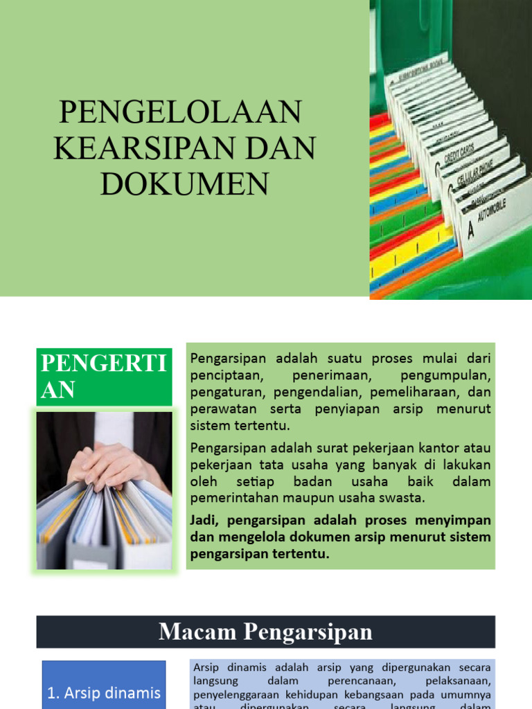 Dokumen Dan Pengarsipan | PDF