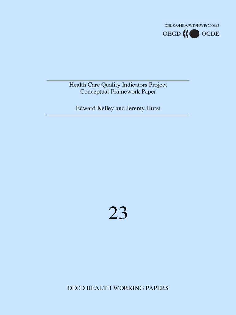 OECD Health Care Quality Framework | PDF | Health System | Health Care
