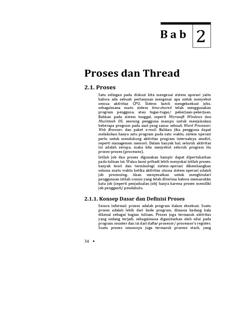 #3 - Konsep Dasar Dan Definisi Proses | PDF