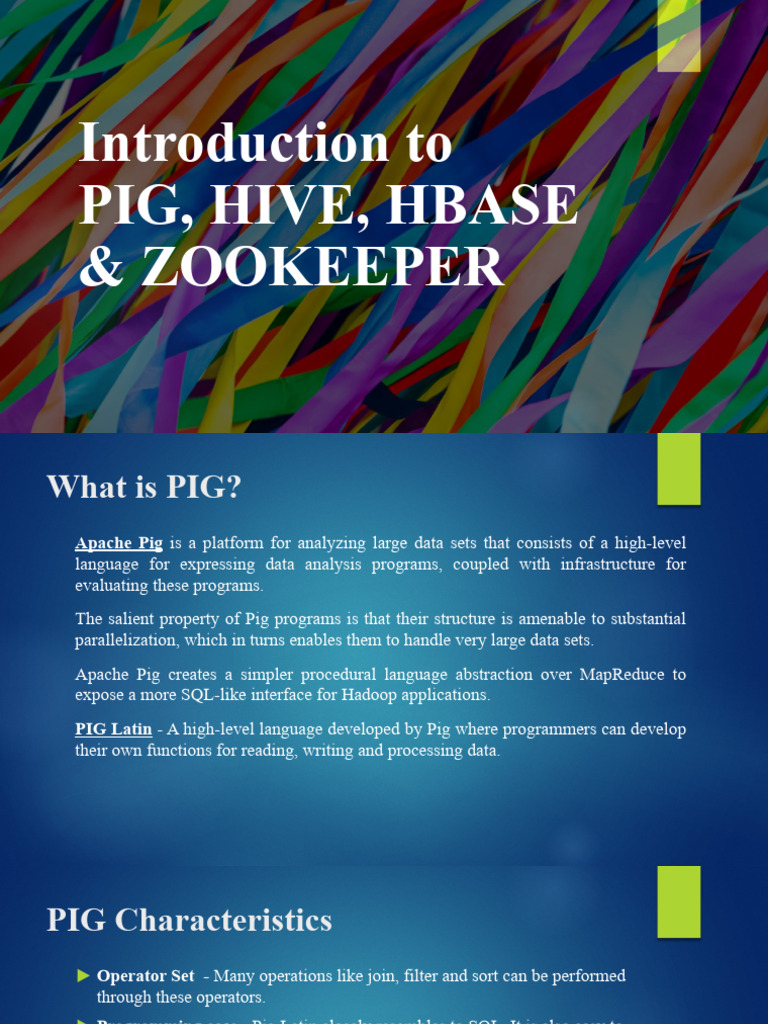 S Pig Hive HBase Zookeeper 07 | PDF | Apache Hadoop | Information Science