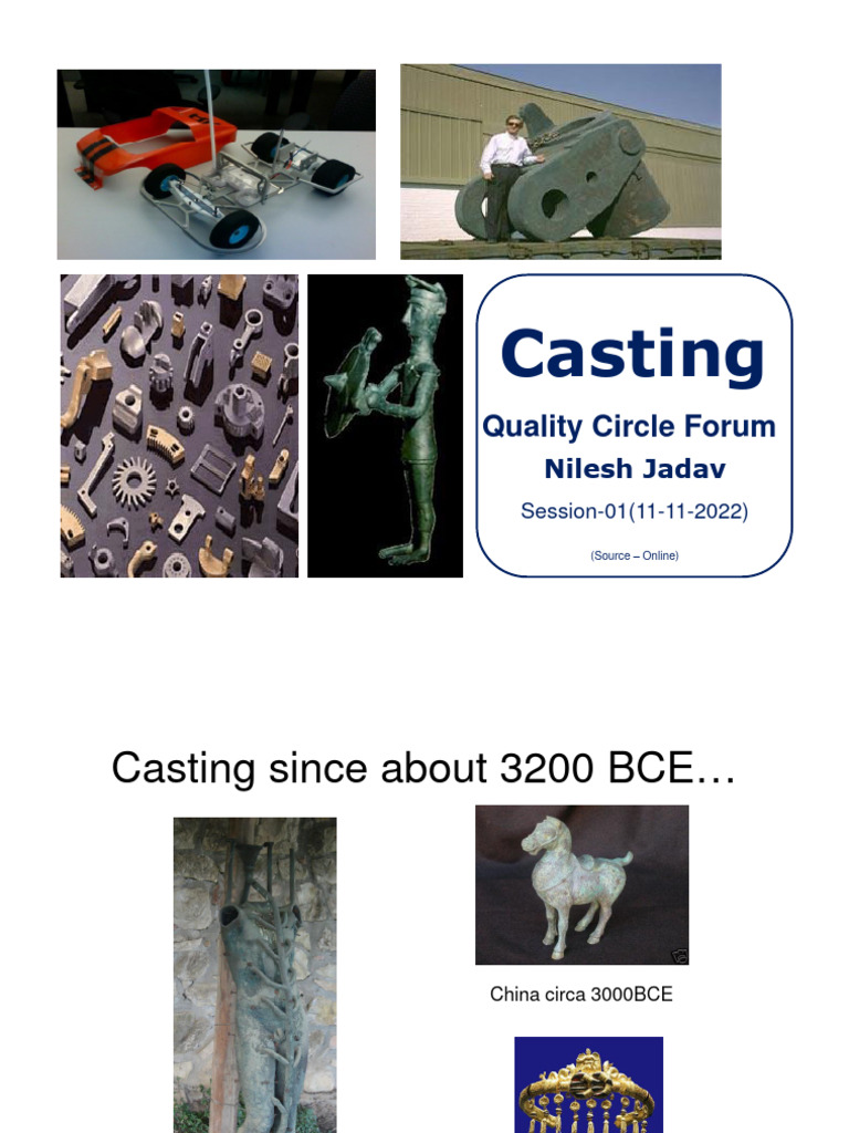 Casting Process QCF-Session01-11-11-2022 | PDF | Foundry | Industrial Processes