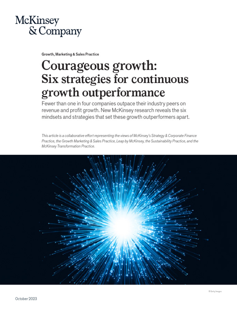 Courageous Growth Strategies for CEOs | PDF | Innovation | Analytics
