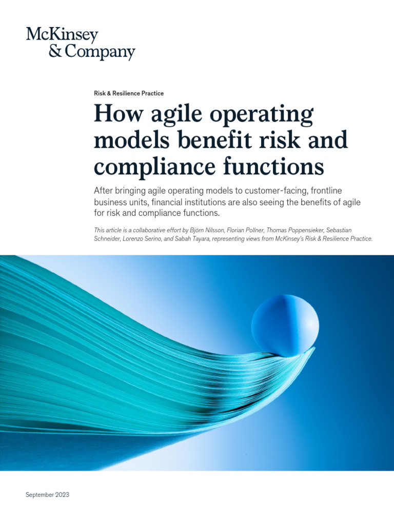 How Agile Operating Models Benefit Risk and Compliance Functions v2 ...