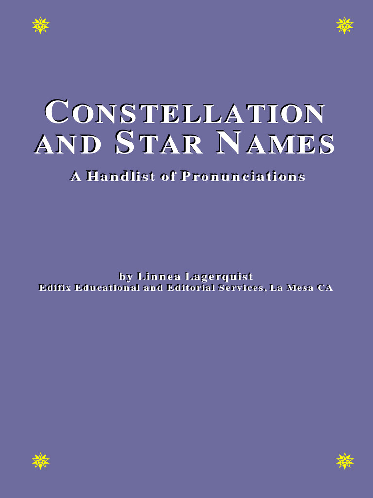 Constellation and Star Name Guide | PDF | Astronomical Objects | Stars