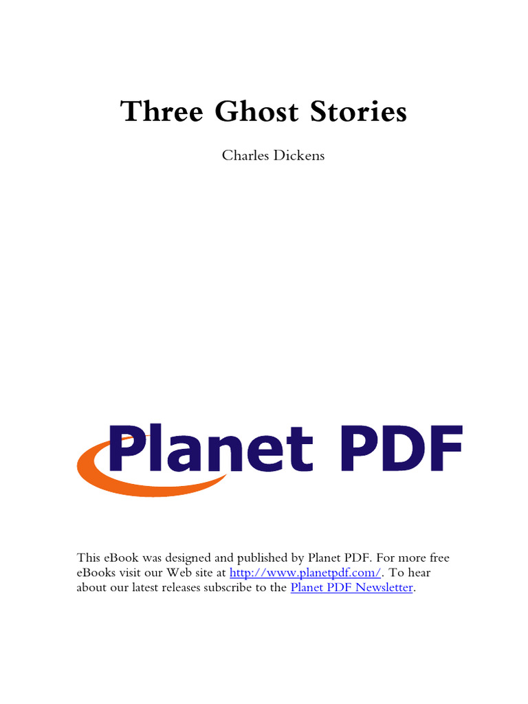 Three Ghost Stories NT | PDF | Ghosts