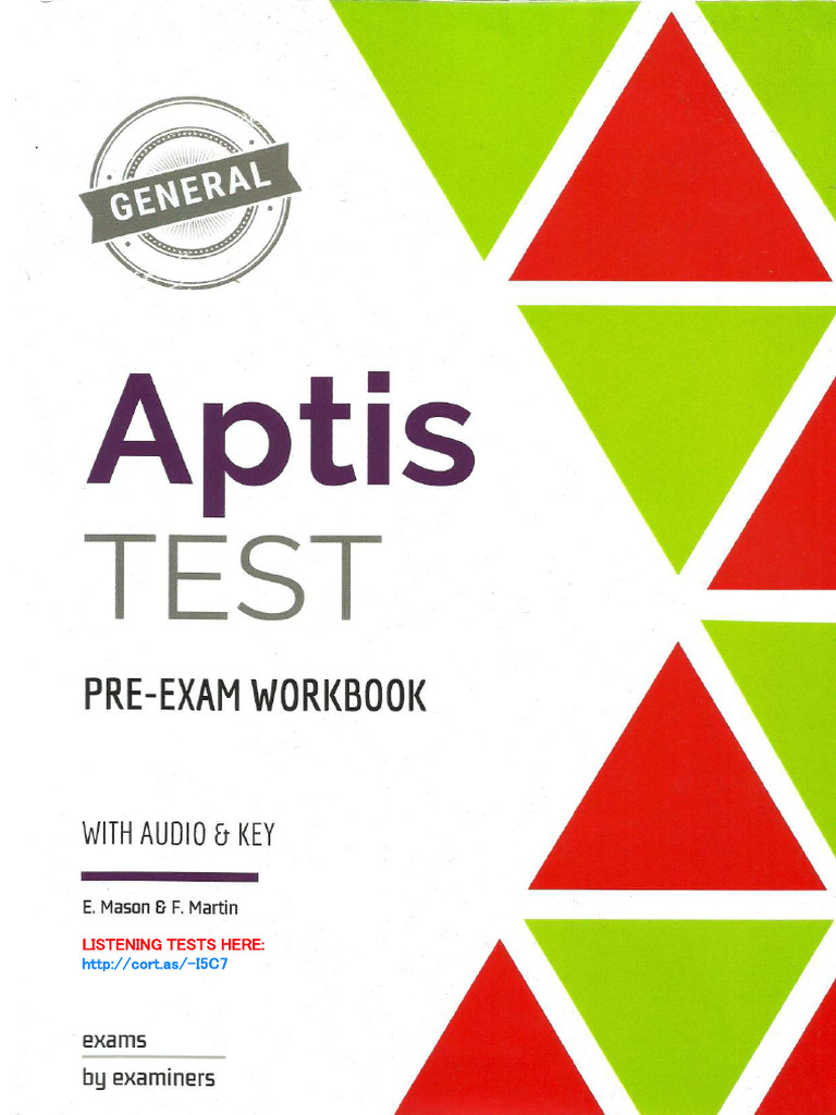 Aptis General Test Pre Exam Workbook | PDF