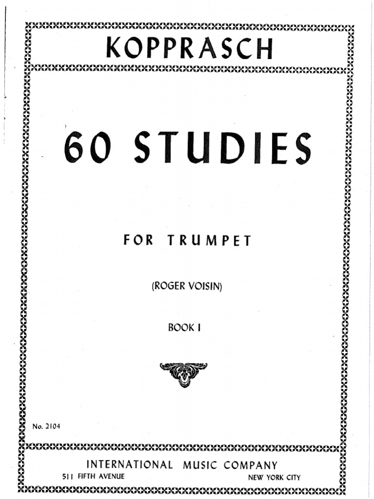 Kopprasch I - 60 Studies | PDF