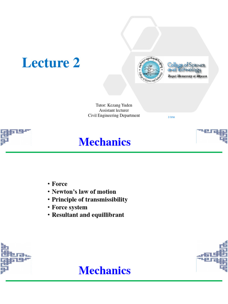 2.lecture 2 | PDF | Force | Mechanical Engineering