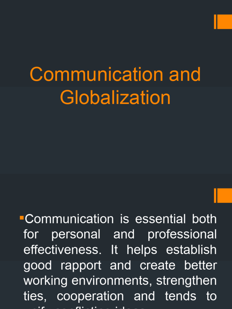Chapter 2 Communication and Globalization | PDF | Communication | Globalization